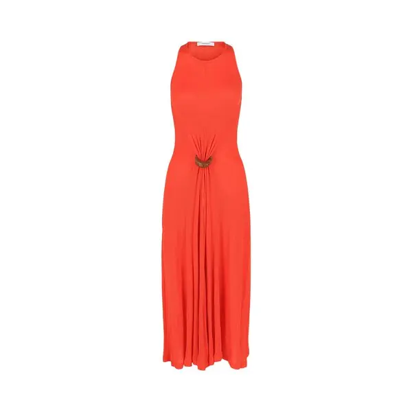 FERRAGAMO Sleeveless Ribbed Maxi Dress