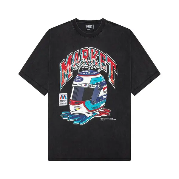 MARKET Racing Helmet Graphic T-shirt