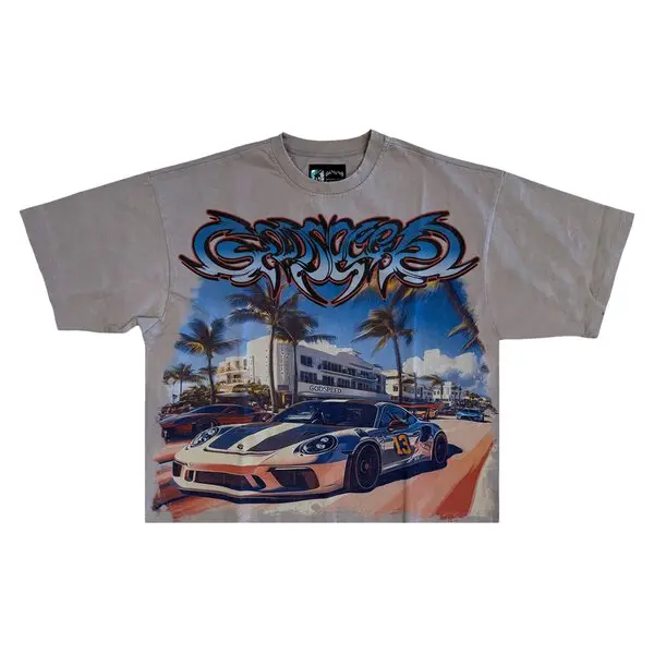 GODSPEED Car Meet Miami T-shirt - Grey