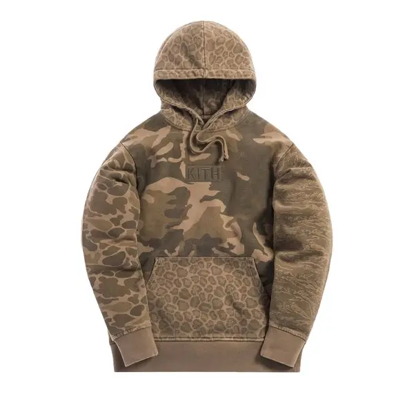 Kith Multi-camo Williams Hoodie - Brown
