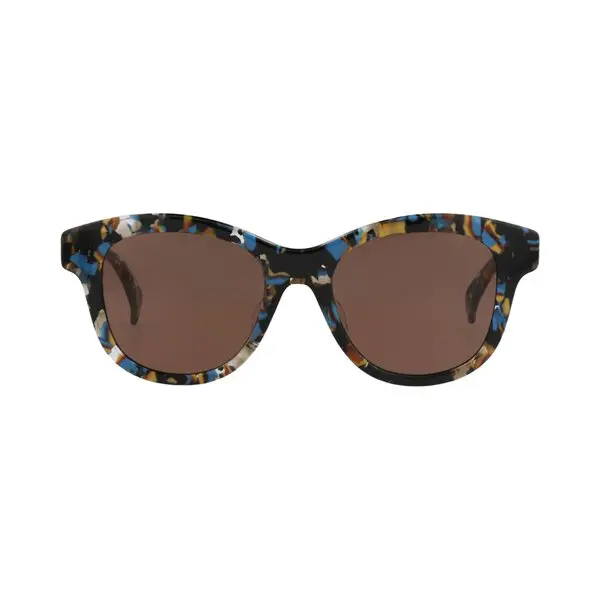 Kenzo Round-frame Acetate Sunglasses - Brown