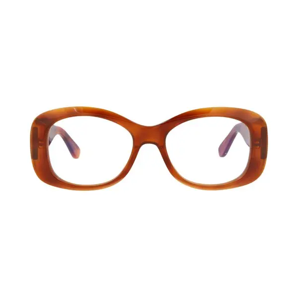 Valentino Garavani Round-frame Acetate Optical Frames - Brown