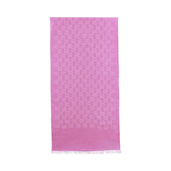 Gucci Gg Logo Scarf 'roseate - Pink
