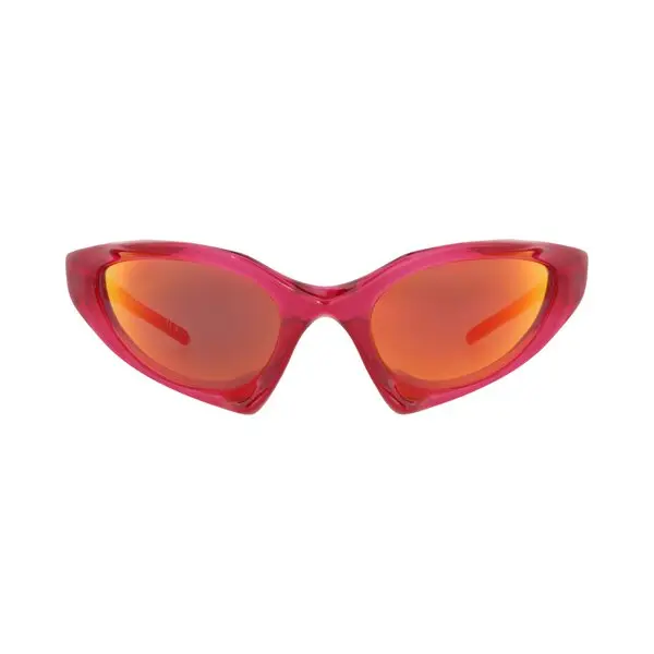 Balenciaga Shield-frame Bio Injection Sunglasses - Red