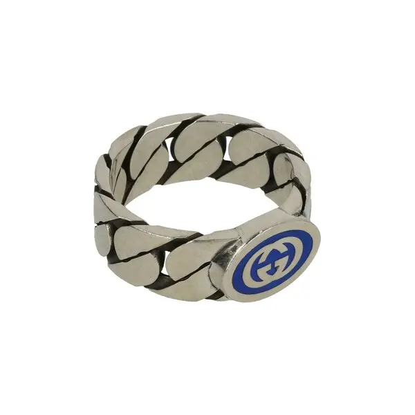 Gucci Interlocking G Ring - Silver