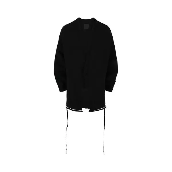 Givenchy Striped Trim U-lock Cardigan