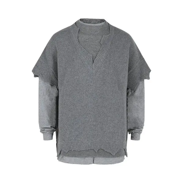 Givenchy Wool Cut And Layer Sweater