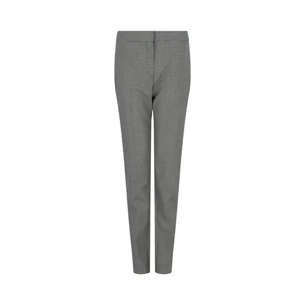 Alexander McQueen Houndstooth Cigarette Trousers - Black