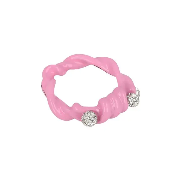 Givenchy Twisted Crystal Ring - Pink
