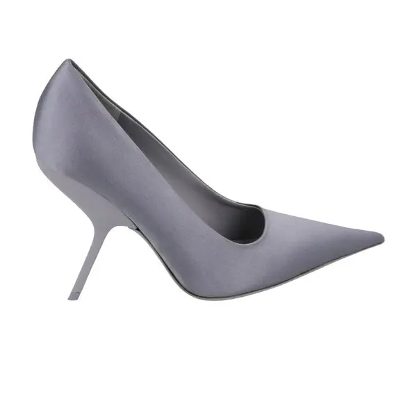 FERRAGAMO Eva X5 Satin Pump - Grey