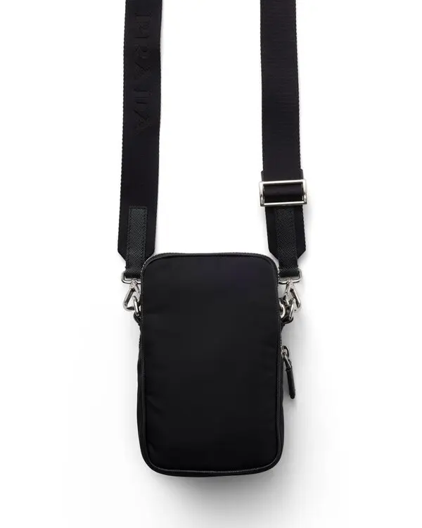 Prada Re-nylon And Saffiano Leather Smartphone Case