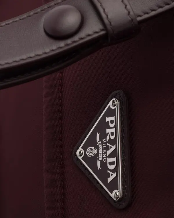 Prada Traveller Small Padded Re-nylon Shoulder Bag - Red
