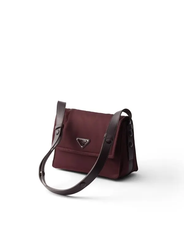 Prada Traveller Small Padded Re-nylon Shoulder Bag - Red