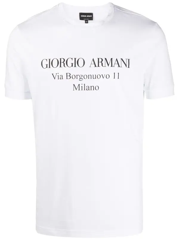 Giorgio Armani Borgonuovo 11 Cotton Jersey T-shirt - White