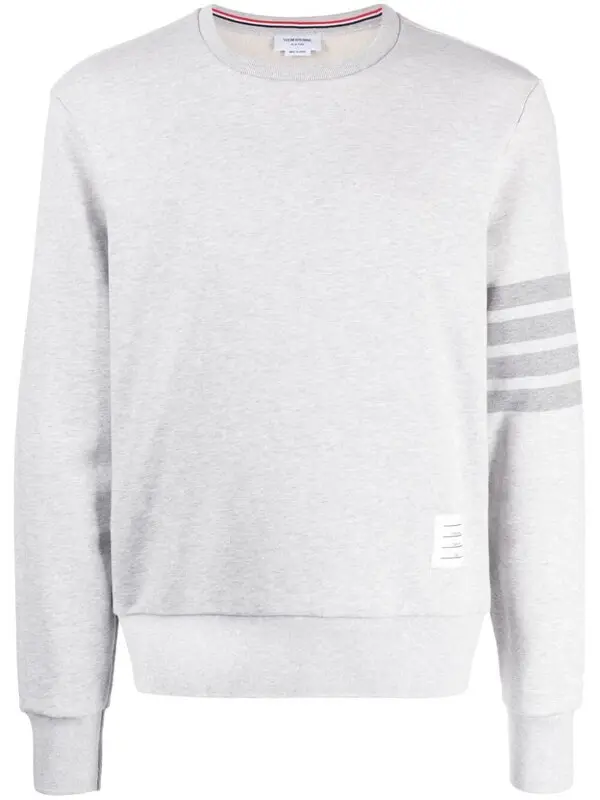 Thom Browne 4-bar Cotton Sweatshirt - Grey