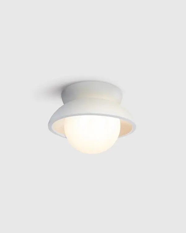 Quince Classic Ceramic And Glass Globe Sconce