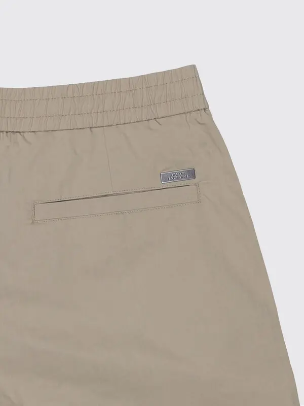 Armani Exchange Relaxed Fit Drawstring Shorts - Green
