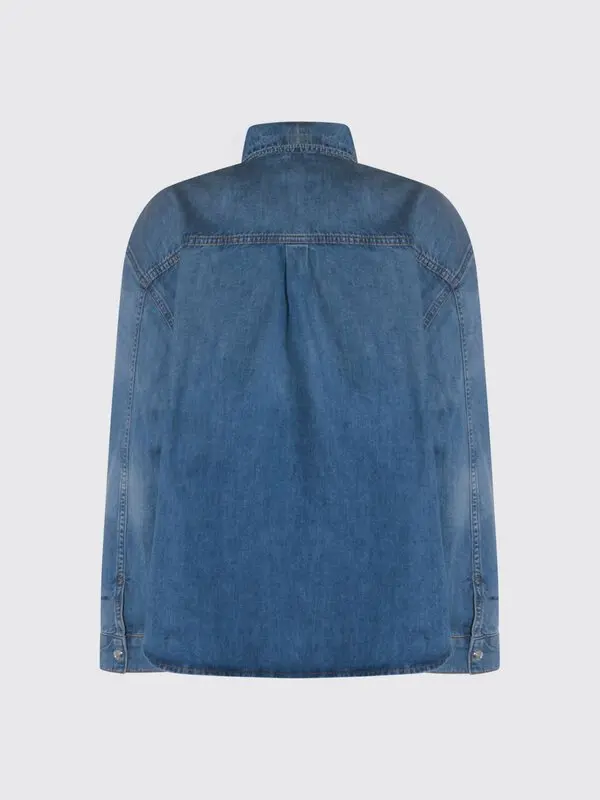 ANINE BING Cotton Denim Casual Shirt