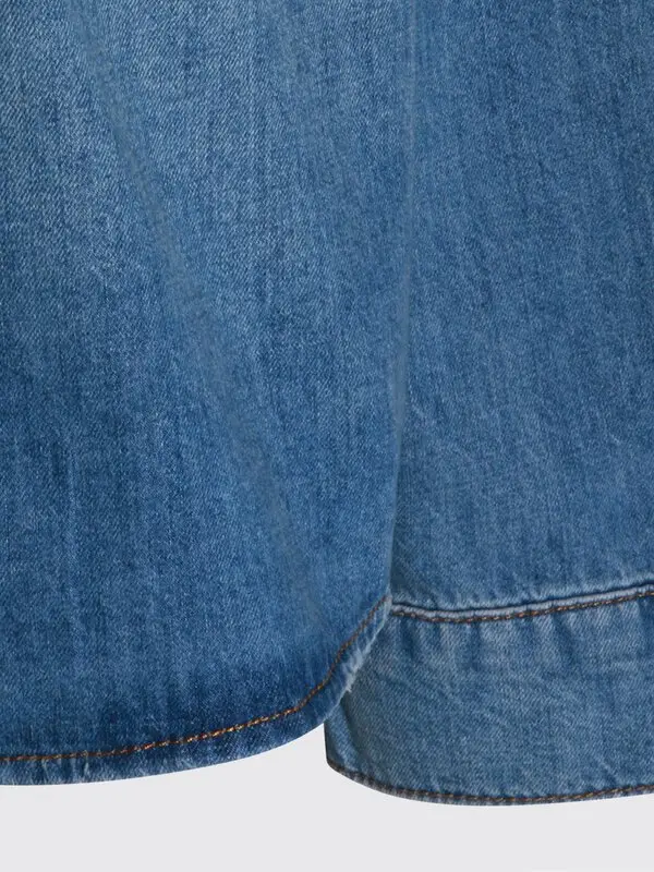 ANINE BING Cotton Denim Casual Shirt