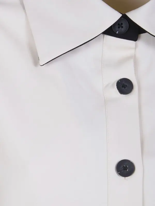 ENTIRE STUDIOS Cotton Shirt With Classic Collar And Asymmetrical Hem