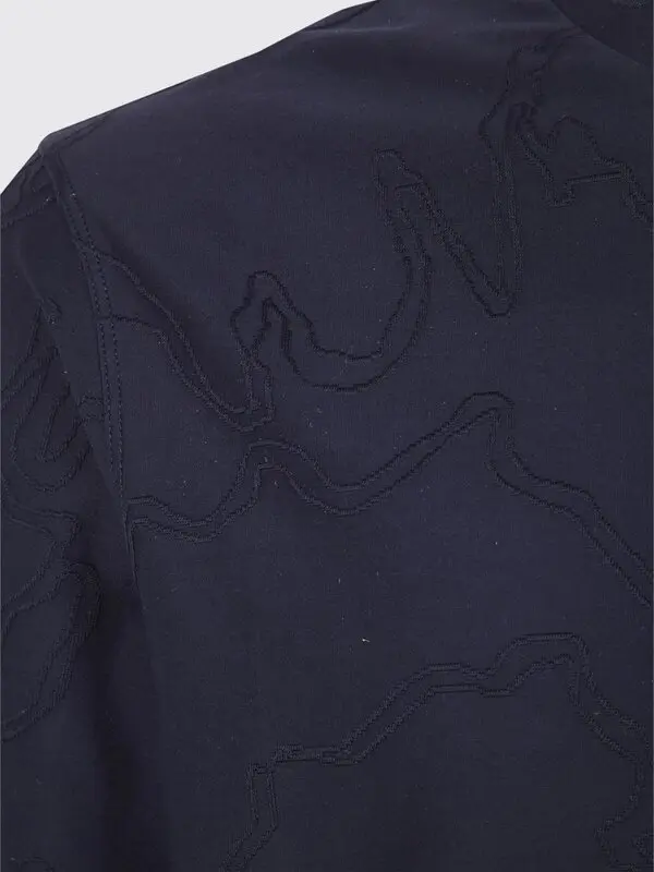 Emporio Armani Crew Neck Cotton And Silk Blend T-shirt