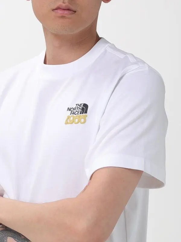 The North Face Crew-neck T-shirt In Cotton With Logo Print - White