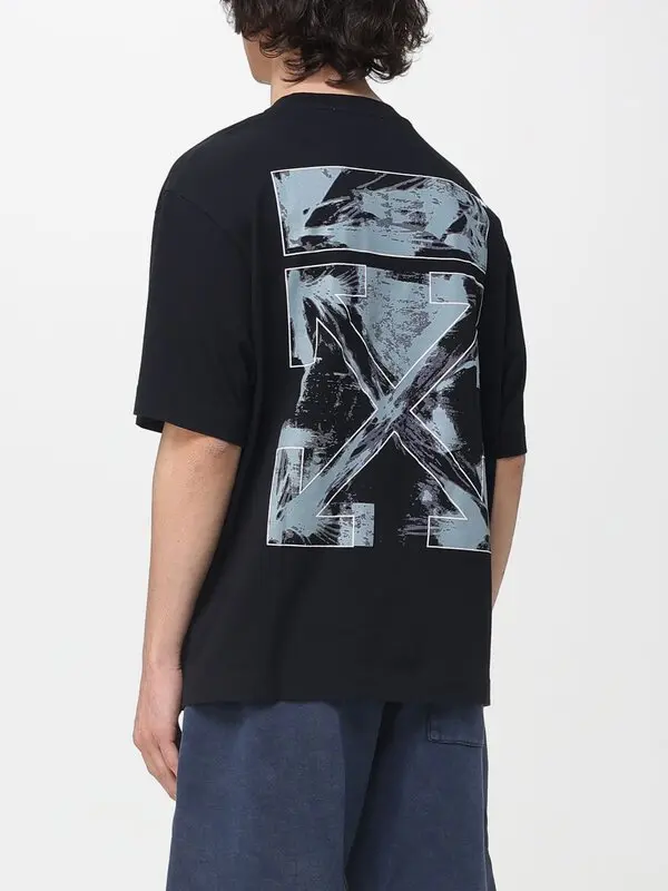 Off-White Crew-neck T-shirt In Cotton - Black