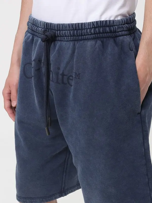 Off-White Cotton Sport Shorts
