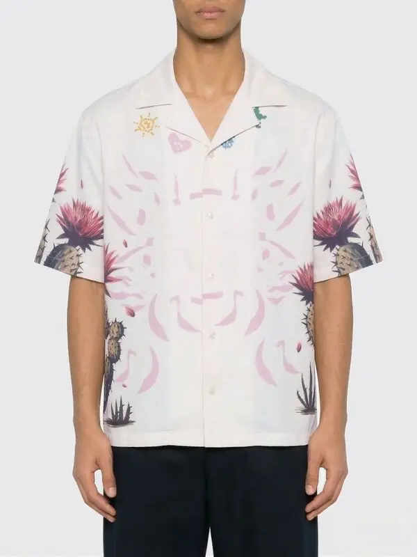 BARROW Printed Cotton Casual Shirt