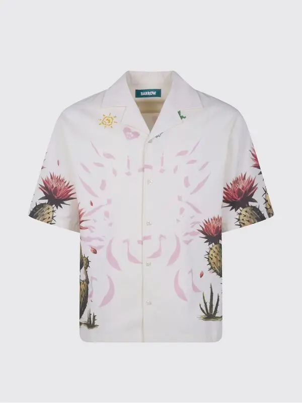 BARROW Printed Cotton Casual Shirt