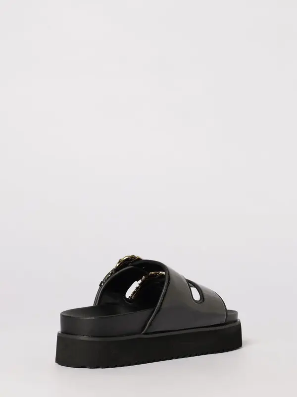 Versace Patent Leather Slippers - Black