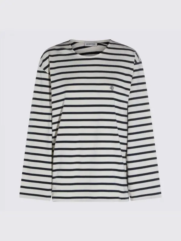 ANINE BING Striped Long Sleeve T-shirt
