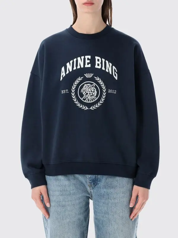 ANINE BING Crewneck Sweatshirt - Blue