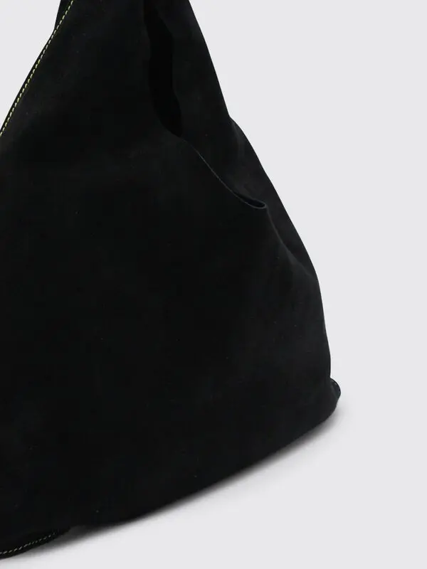 THE ROW Suede Shoulder Bag - Black