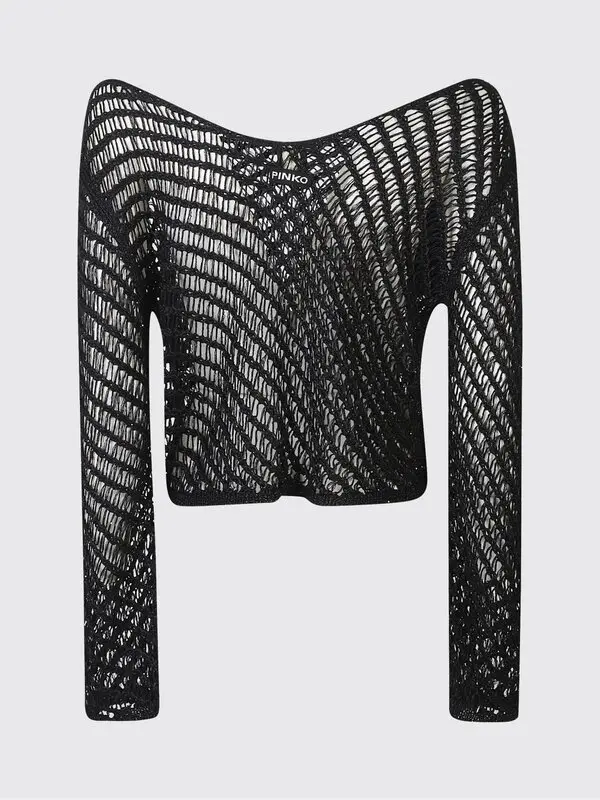 Pinko Sequined Mesh Top
