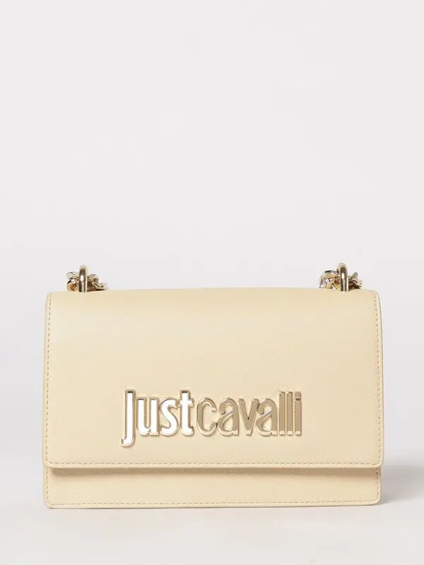 Just Cavalli Saffiano Faux Leather Shoulder Bag