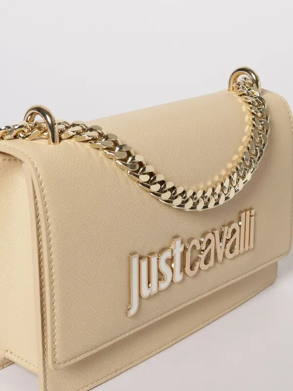 Just Cavalli Saffiano Faux Leather Shoulder Bag