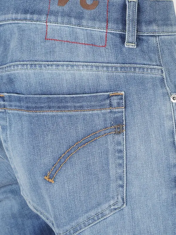 DONDUP Slim Fit Cotton Denim Jeans - Blue