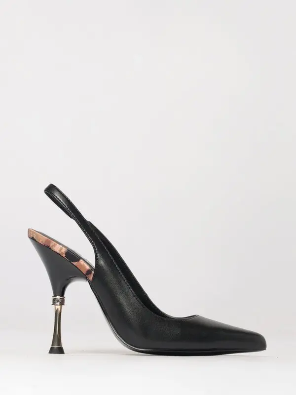 Just Cavalli Leather Slingback Pumps With Sculptural Heel