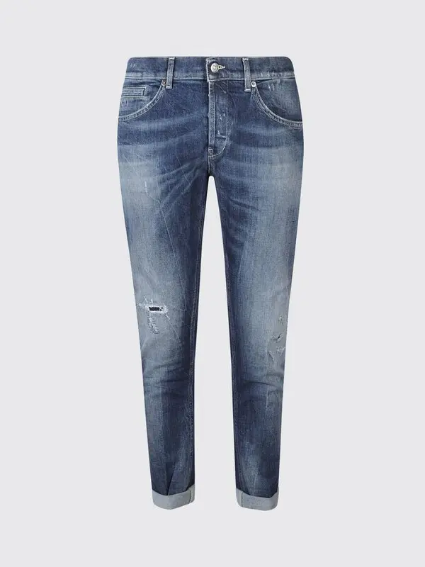 DONDUP Slim Fit Distressed Denim Jeans