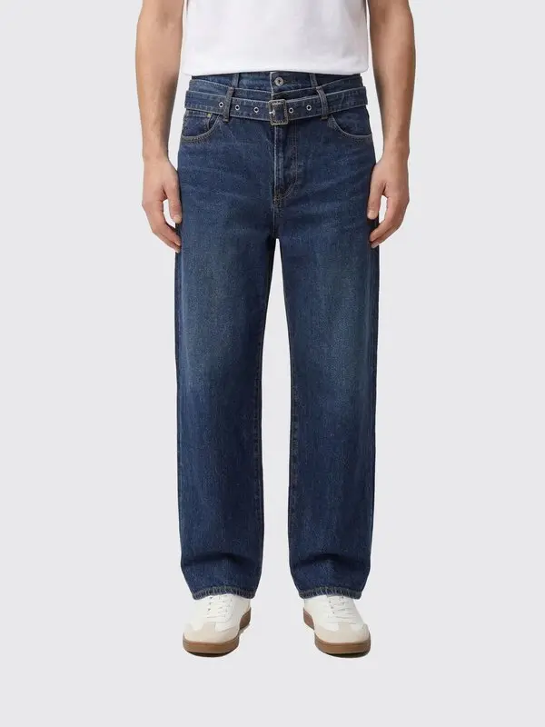 Sacai Cotton Denim Straight Jeans - Blue