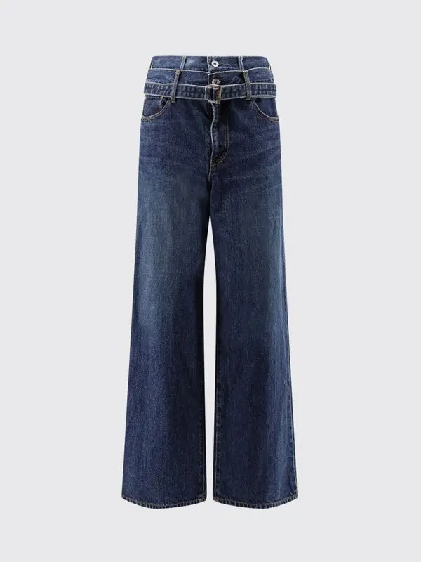 Sacai Cotton Denim Straight Jeans