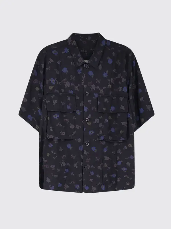 Sacai Floral Print Cotton Blend Shirt