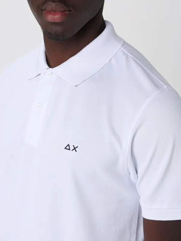 SUN 68 Cotton Logo Polo Shirt - White