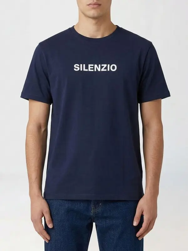 Aspesi Cotton Slogan T-shirt - Blue