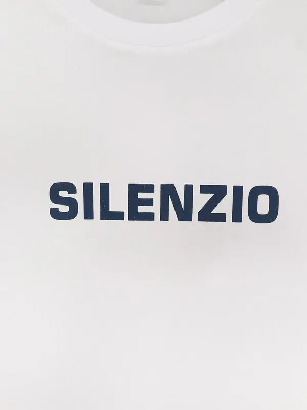 Aspesi Cotton Slogan T-shirt - White