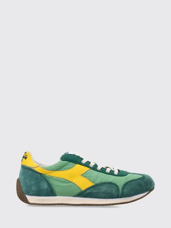 DIADORA Suede And Nylon Lace-up Sneakers - Green