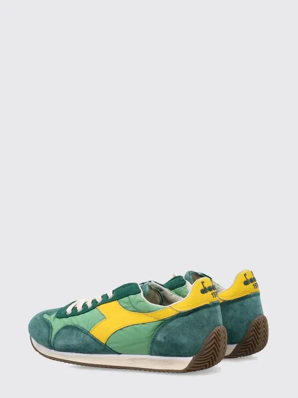 DIADORA Suede And Nylon Lace-up Sneakers - Green