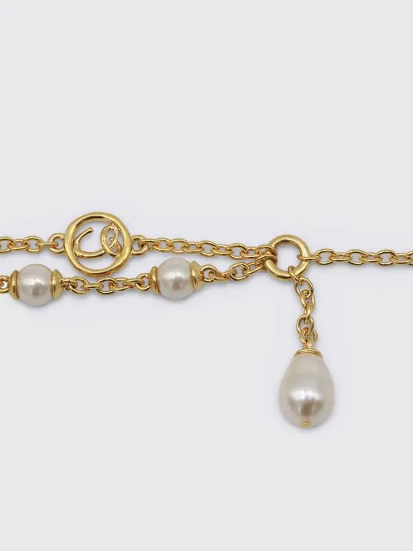 Chloé Brass Bracelet With Synthetic Pearls