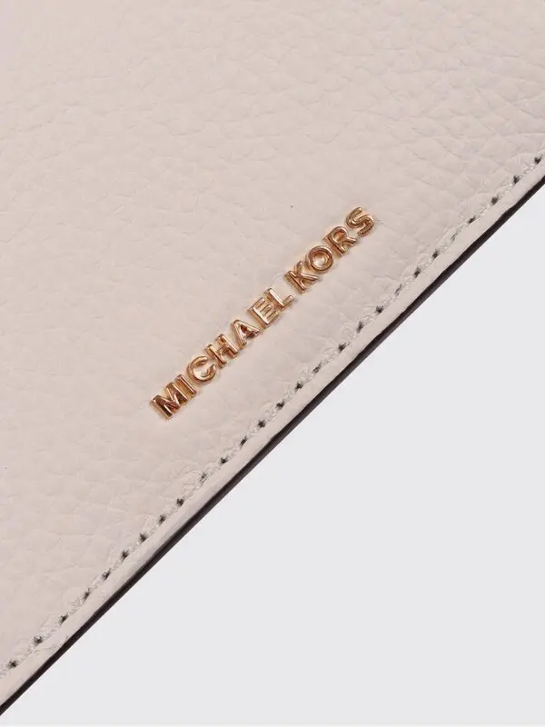 Michael Kors Grained Leather Credit Card Holder - White